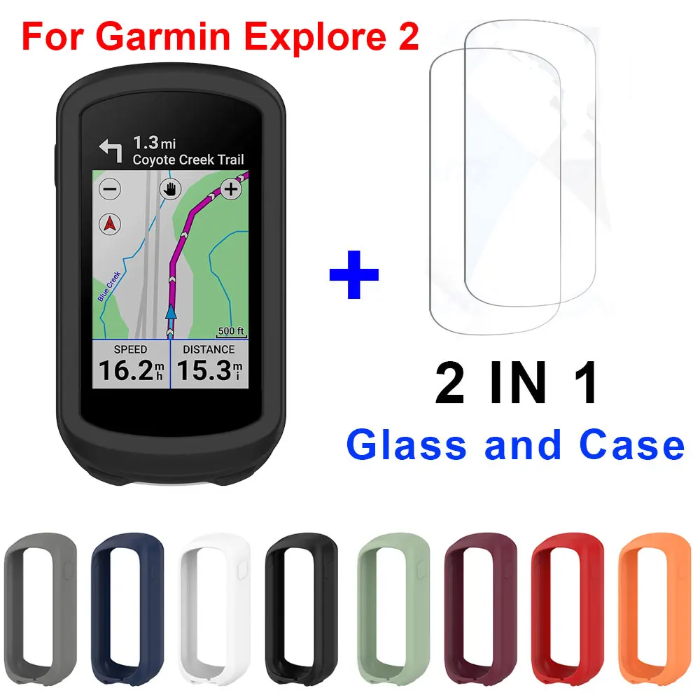tui-de-protection-et-film-de-verre-pour-Garmin-Edge-Explore-2-housse-de ...