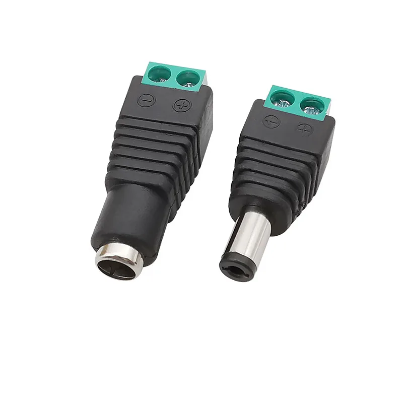 5-5x2-1mm-DC-Power-Male-Female-Connector-For-Single-Color-LED-Strip ...