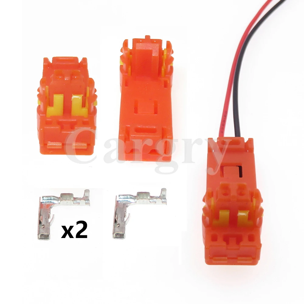 1 Set 2P Car Steering Wheel Electric Wire Cable Unsealed Socket ...