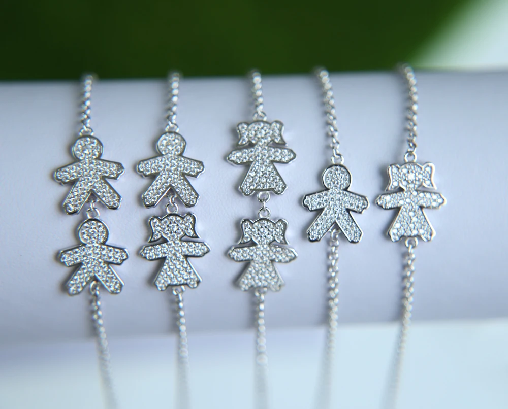 NEW-Jewelry-Hot-100-925-Sterling-Silver-Boy-And-Girl-Silver-Chain-stamp ...