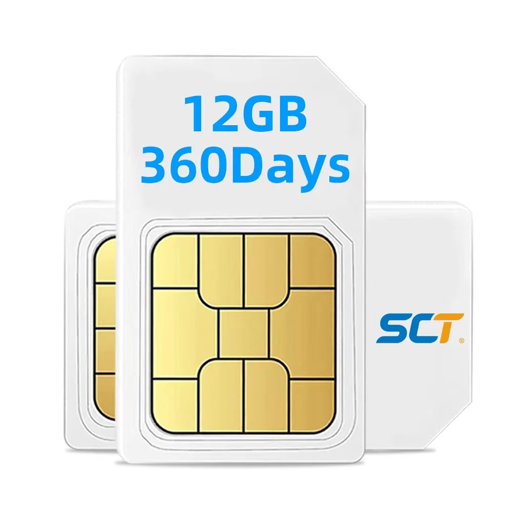 بطاقة SIM غير مقفلة لجهاز IOT ، 12GB ، 360Day ، 4G ، LTE ، متوافقة مع AT ، شبكات T-Mobile ، وليس ...