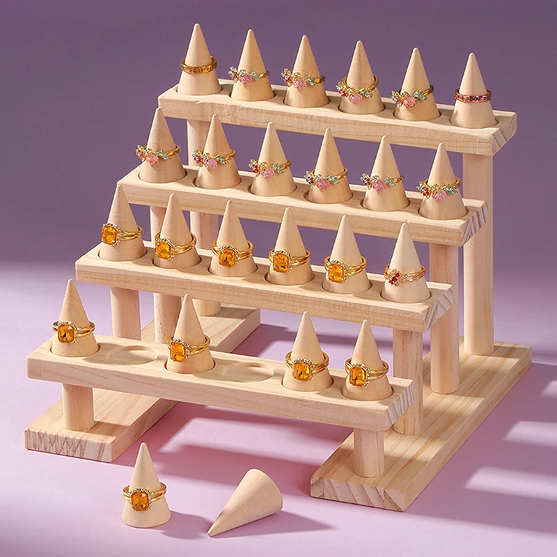 Cone-Ring-Display-Holder-Jewelry-Display-Stand-Ring-Showcase-Storage ...