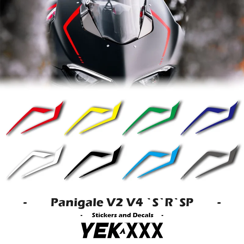 For-Ducati-Panigale-V2-V4-R-S-SP-Fairing-Shell-Front-Sticker-Decal ...