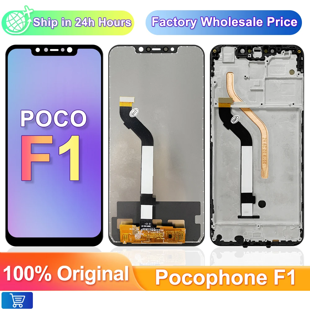 100% tested For Xiaomi Pocophone F1 LCD Display Screen 6.18'' For ...