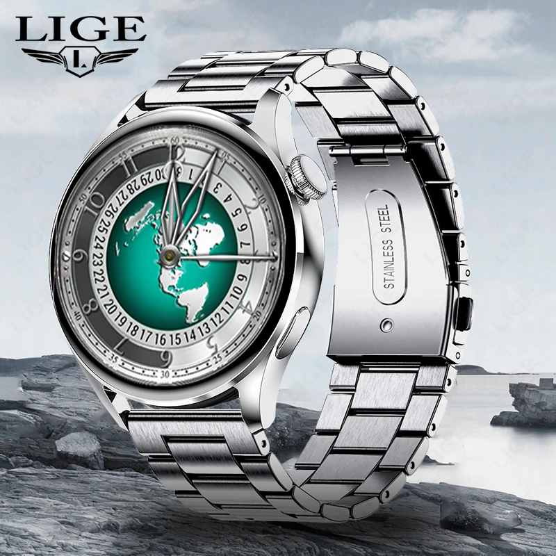 LIGE-reloj-inteligente-para-hombre-y-mujer-pulsera-Digital-con-carga-inal-mbrica-Bluetooth ...