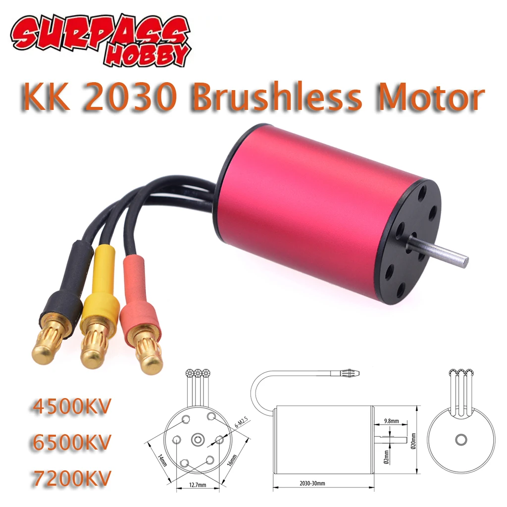 Radio Controlled Car DollaTek Brushless Waterproof Motor 6500KV For 1/ ...