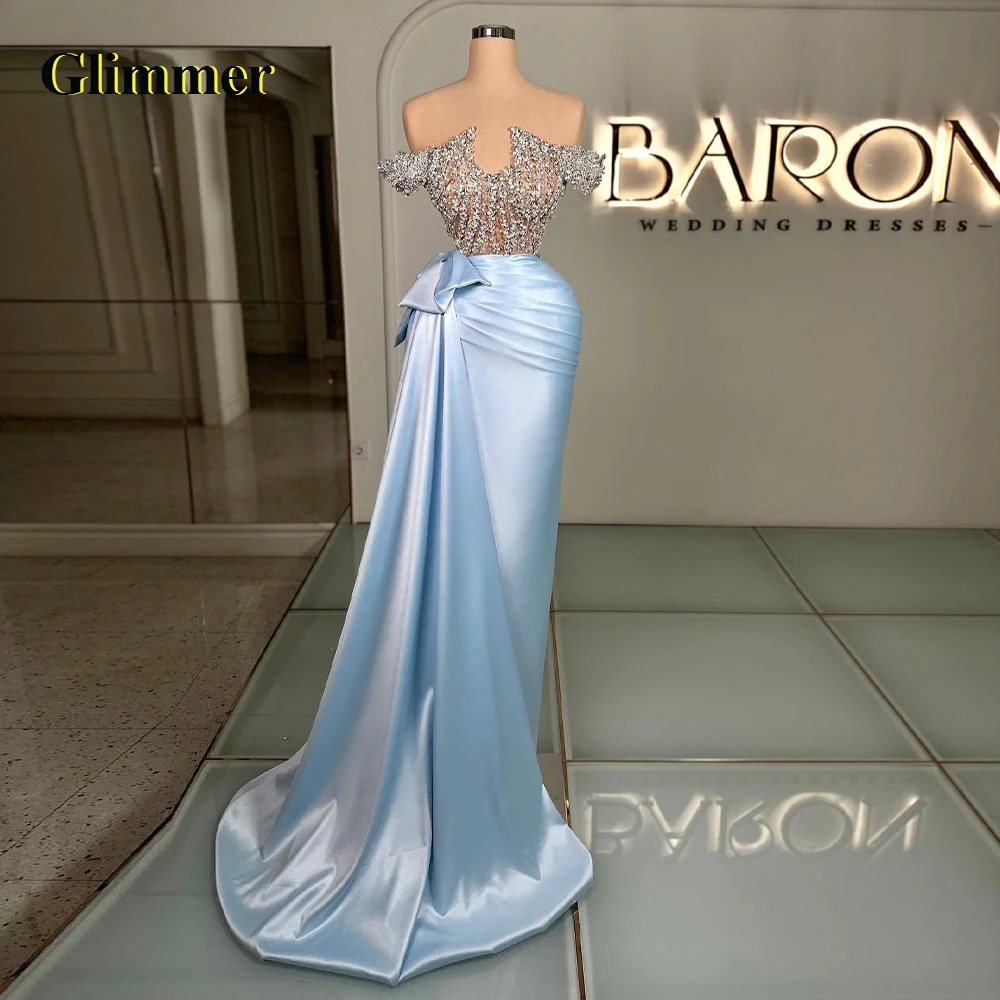 Glimmer Fashionable Off The Shoulder Elegant Prom Dresses for Women ...