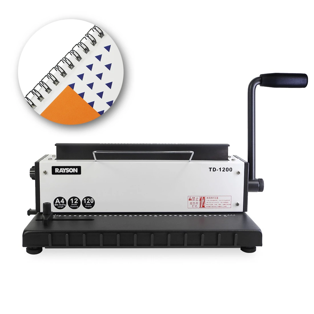 A4-Professional-Wire-Binder-120-sheet-Capacity-34-holes-Punches-12 ...