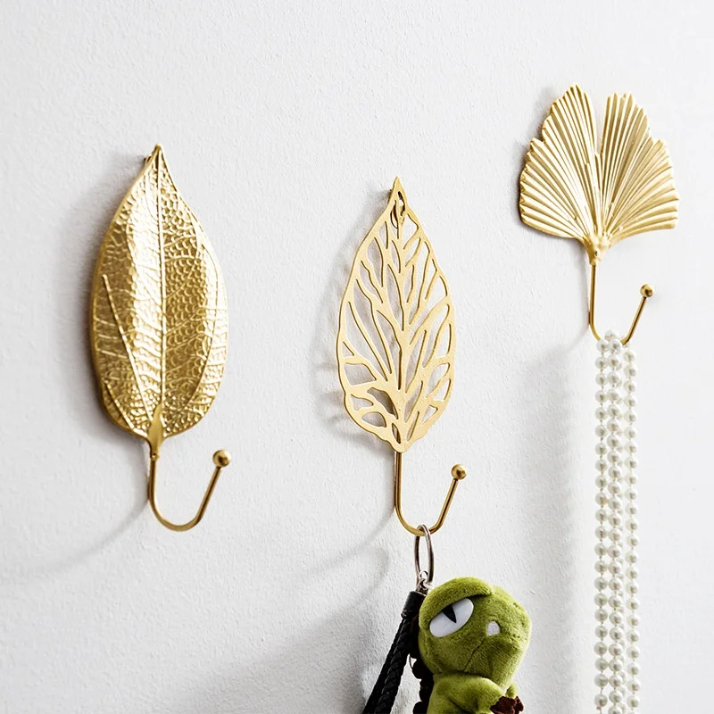 Nordic-Style-Hooks-Gold-1Pc-Hanging-Storage-Rack-Wrought-Iron-Hook-Wall ...