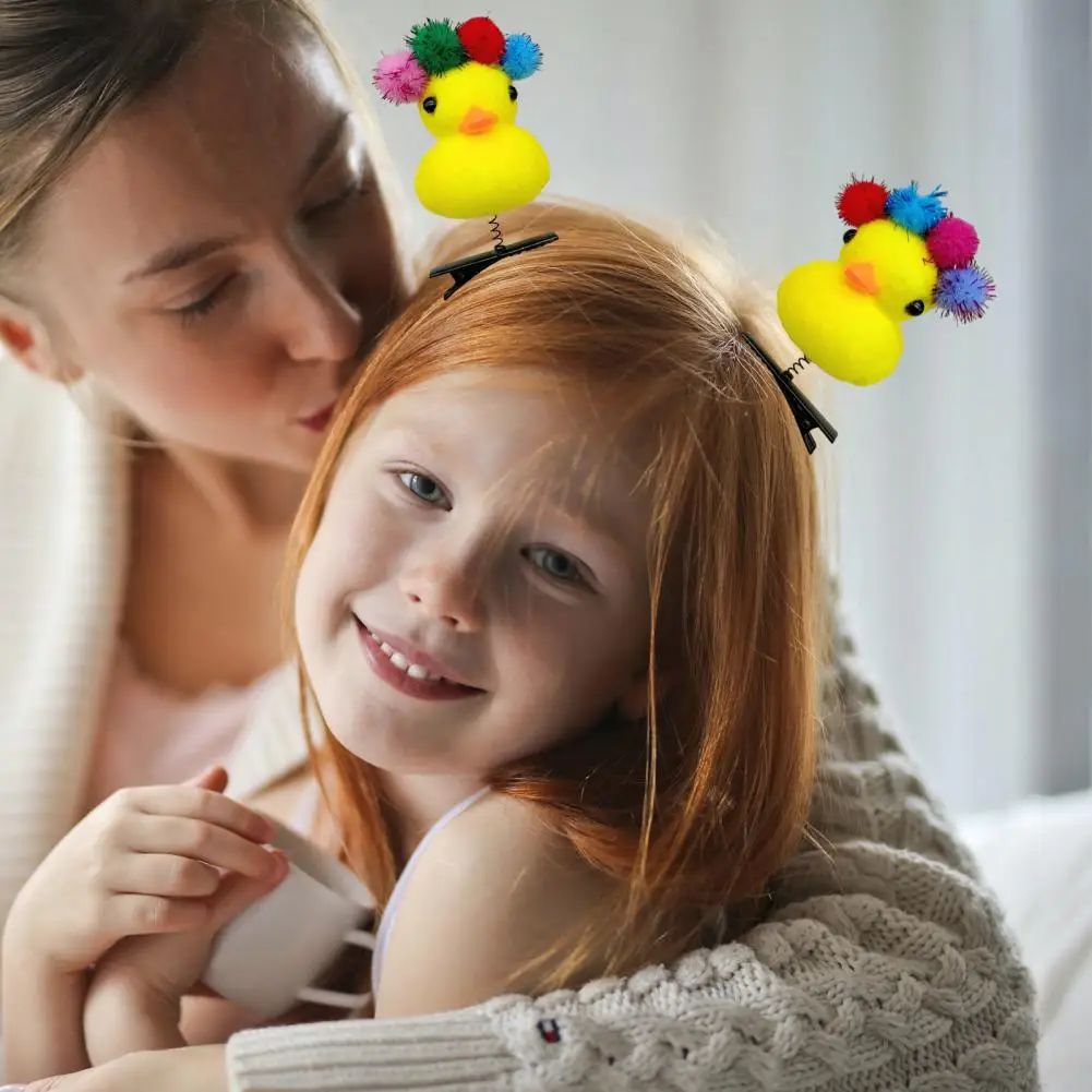 5Pcs-Little-Yellow-Duck-Decor-Hairpin-Cute-Plush-Duck-Hair-Clip-Girl ...