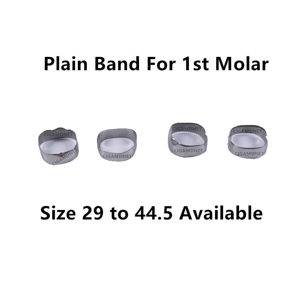20Kit/80Pcs Dental Orthodontic Molar Band Plain Molar Band For 1st ...
