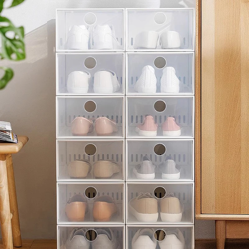 Transparent-Container-Shoe-Cabinet-Box-Adjustable-Simple-Combination ...