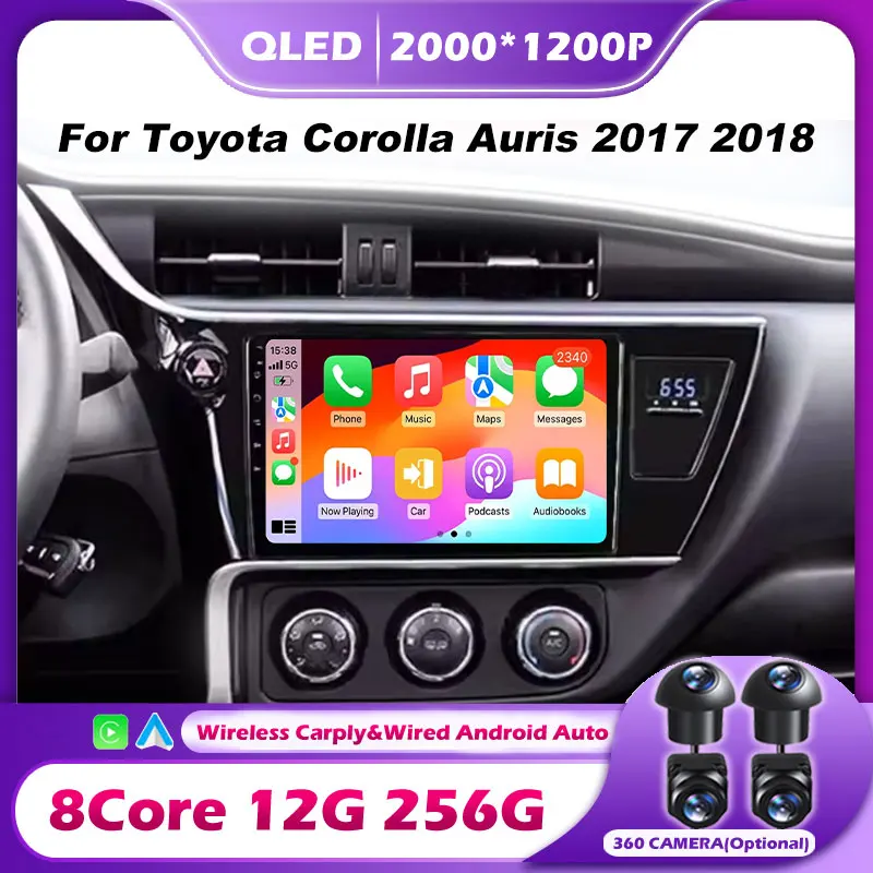 Car Radio For Toyota Auris 2016-2018 Corolla Altis Hybrid Wireless ...