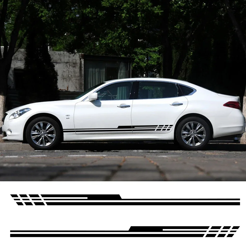 2PCS-Universal-Car-Side-Body-Stickers-Vinyl-Film-Decals-Auto ...