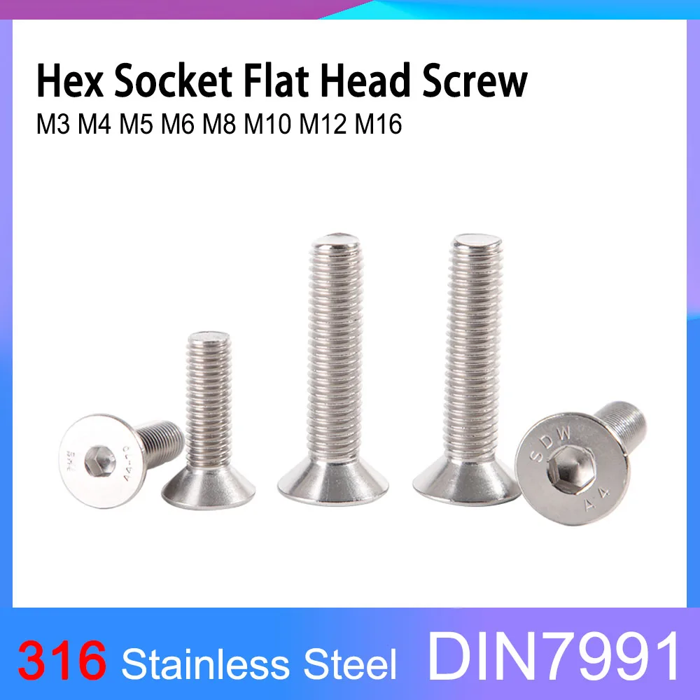 DIN7991-316-Stainless-Steel-A4-70-Hex-Socket-Flat-Countersunk-Head ...