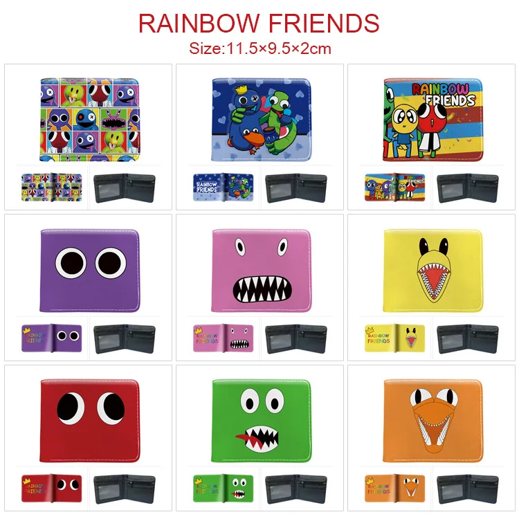 Pu Leather Coin Purse | Wallet Rainbow | Rainbow Friends | Wallet ...