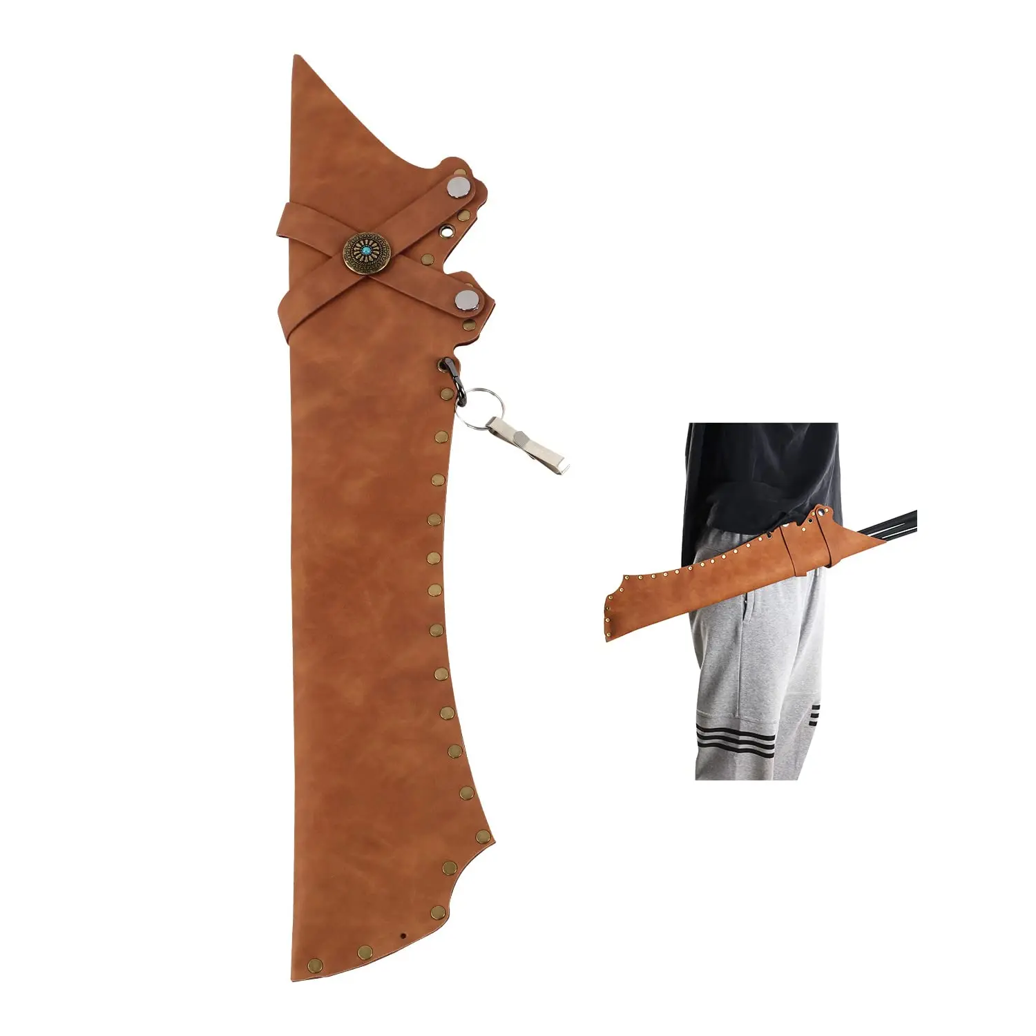 Archery-Arrow-Quiver-Archery-Back-Arrow-Quiver-Holder-PU-Leather ...