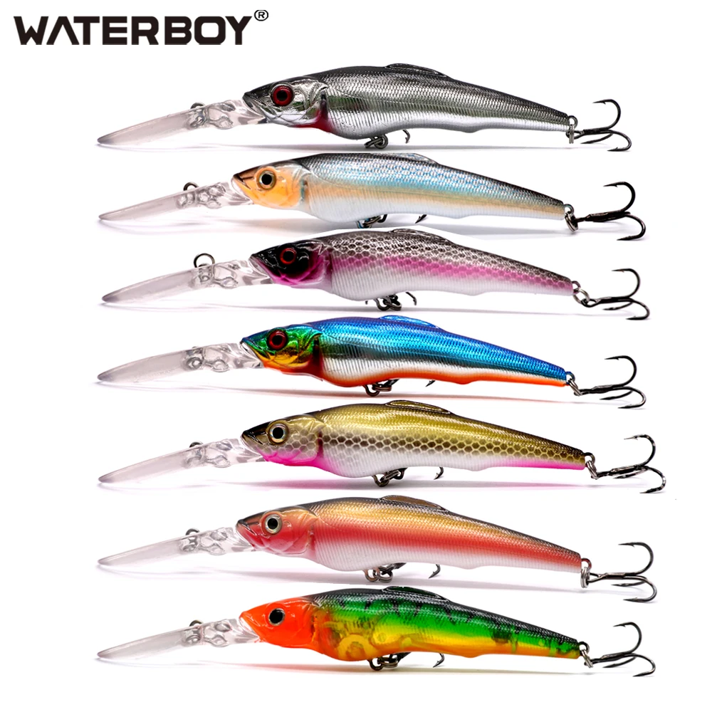 Fishing Lure | Bait - Long 3d Lifelike Minnow Fishing Lure 9cm 11g Deep ...