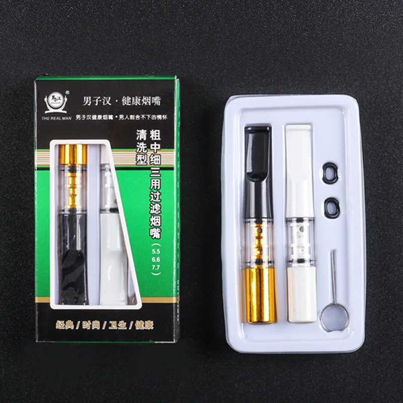 2pcs-set-Cigarette-Holder-Filter-Reusable-Smoking-Cigarette-Mouthpiece ...