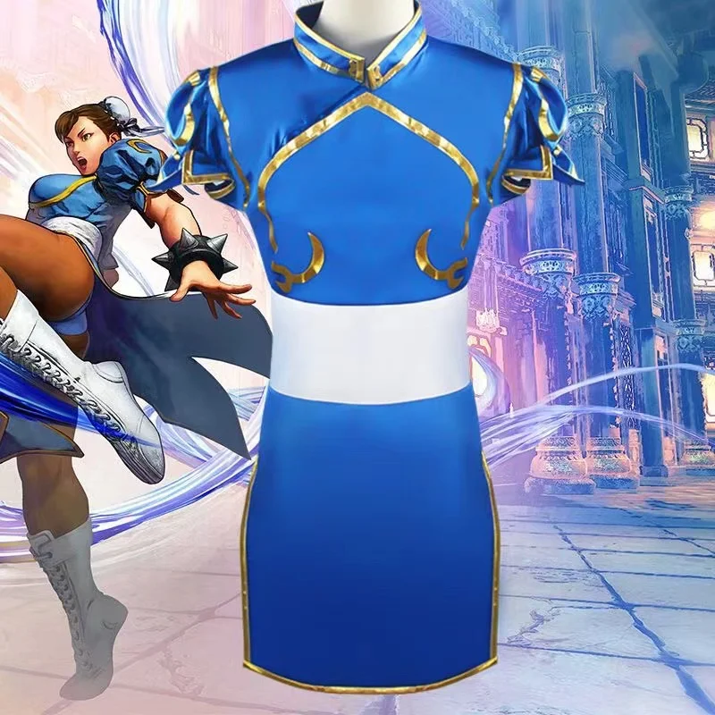 Game The King of Fighters Chun Li Dress KOF Cosplay Japanese Kimono ...
