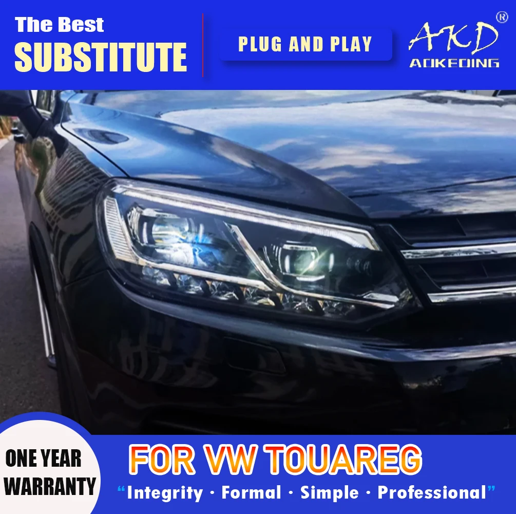 AKD-Head-Lamp-for-VW-Touareg-LED-Headlight-2011-2015-Headlights-Touareg ...