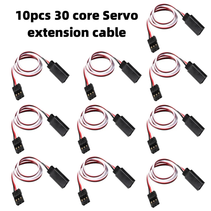 10pcs-100mm-150mm-200mm-300mm-500mm-RC-Servo-Extension-Cord-Cable-Wire ...