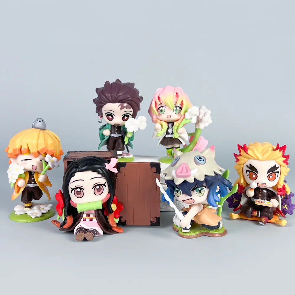 Demon-Slayer-figura-de-flor-de-nacimiento-personaje-de-Anime-Kimetsu-No ...