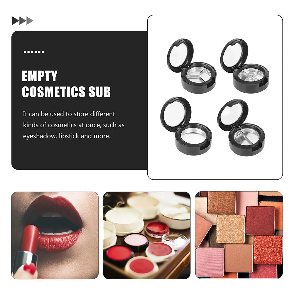 6Pcs Empty Makeup Box Refillable Round Cosmetics Container Travel Size ...