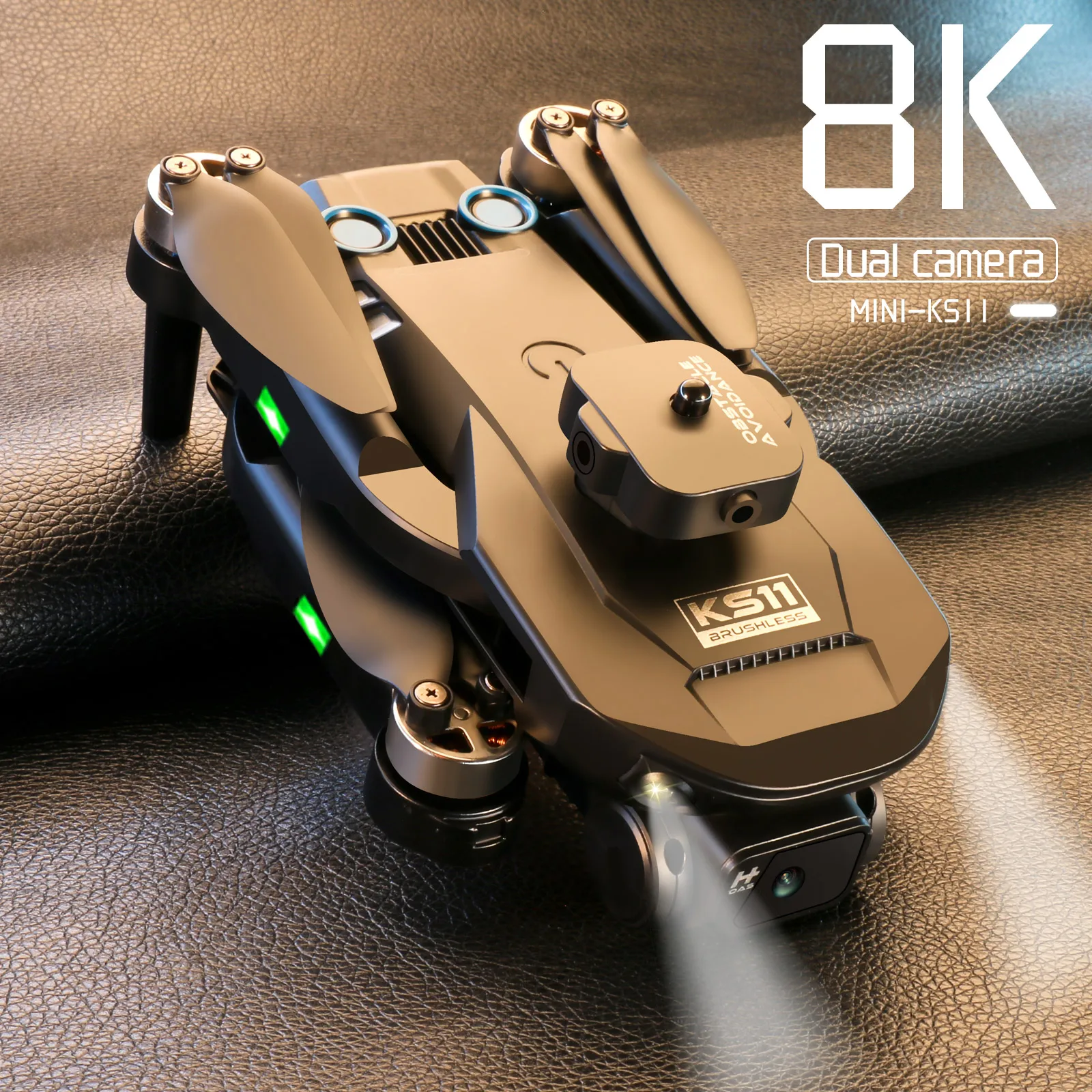 New KS11 Mini Drone 4k Profesional 8K HD Camera Obstacle Avoidance Aerial Photography Brushless ...