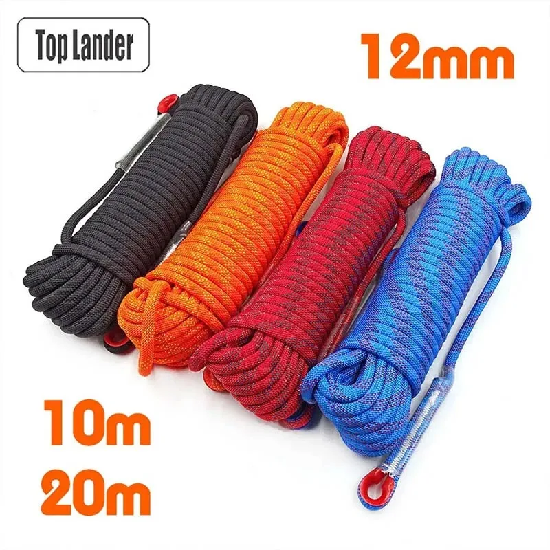 12mm-Climbing-Rope-Outdoor-Static-Rope-Tree-Rock-Equipment ...