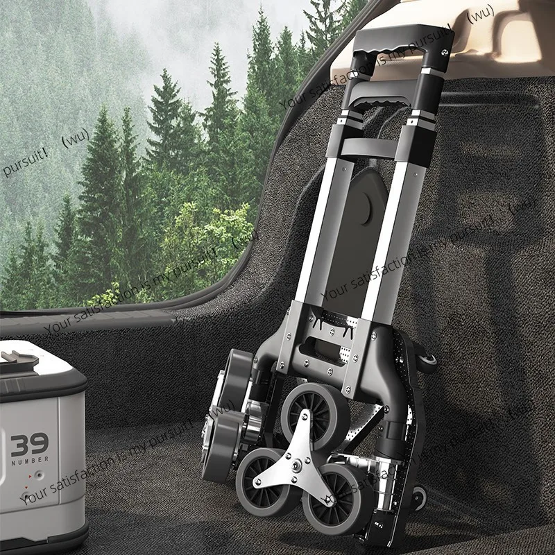 Folding trolley Home shopping Shopping Carrying goods Luggage cart Pick ...