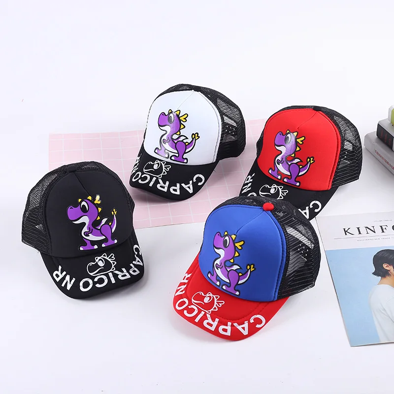 Children's Baseball Cap Summer Kids Sun Hat Half Net Boys Girls Hip Hop ...