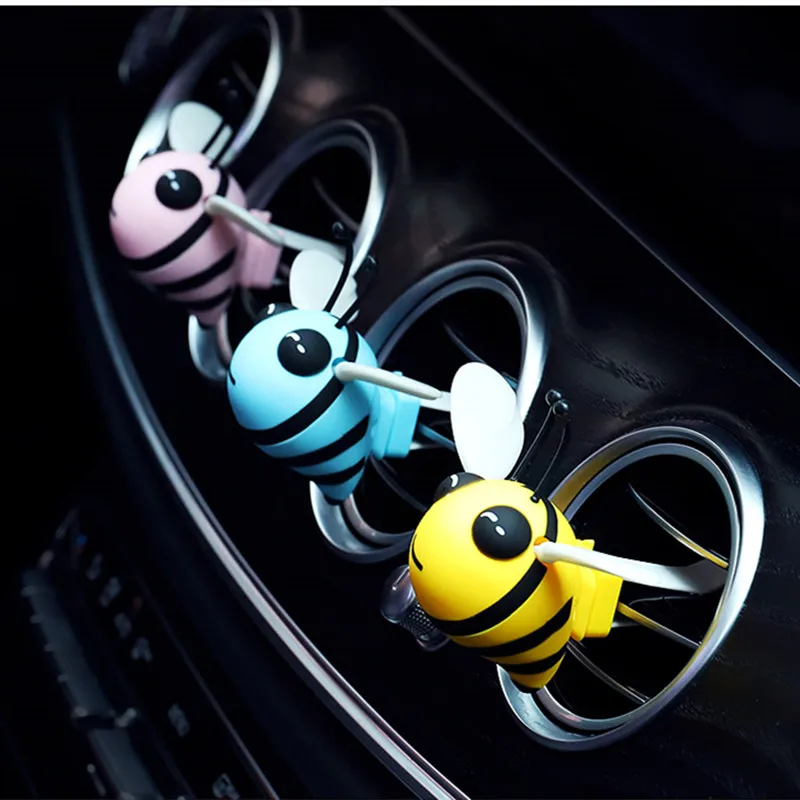 Cute-Bee-Car-Air-Freshener-Auto-Perfume-Diffuser-Air-Vent-Clip-Cartoon-Little-Bee-Decoration ...