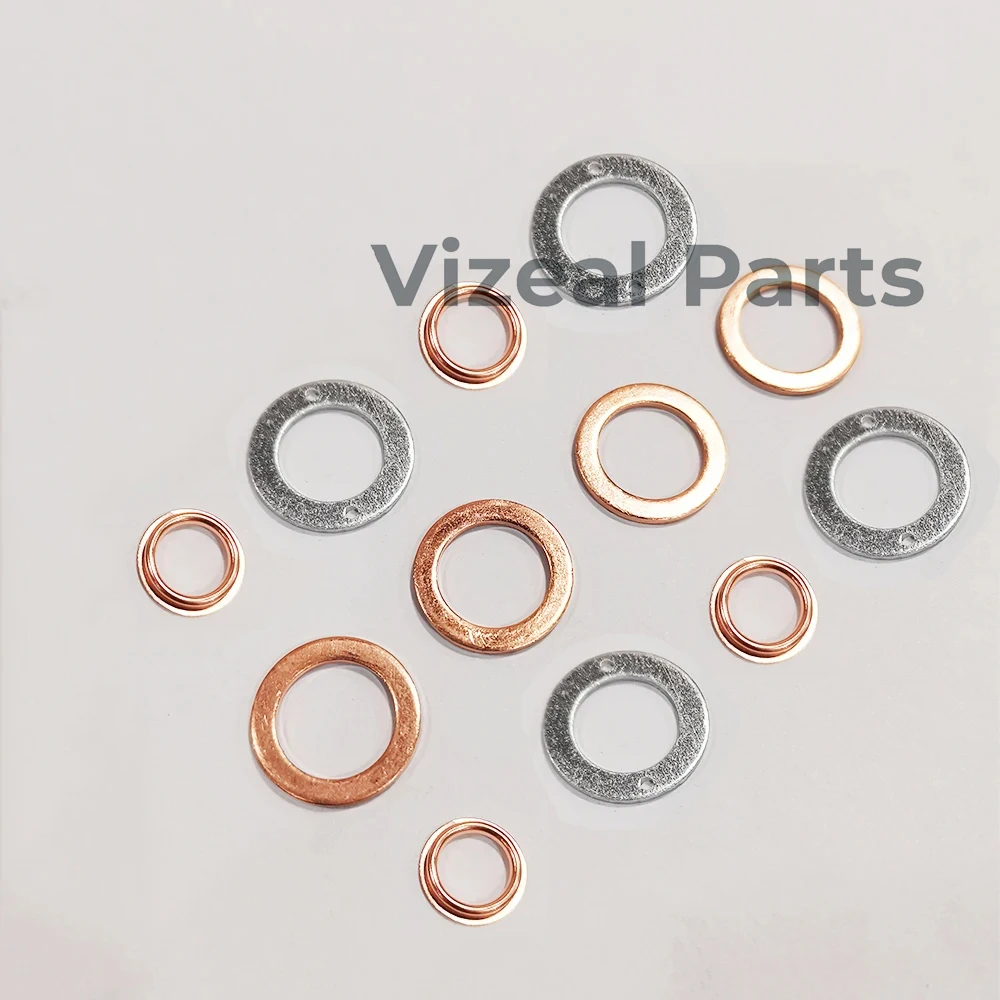 1Set/ 3Sets/ 5Sets Fuel Injector Seal Ring Gasket washer Kit Suits For ...
