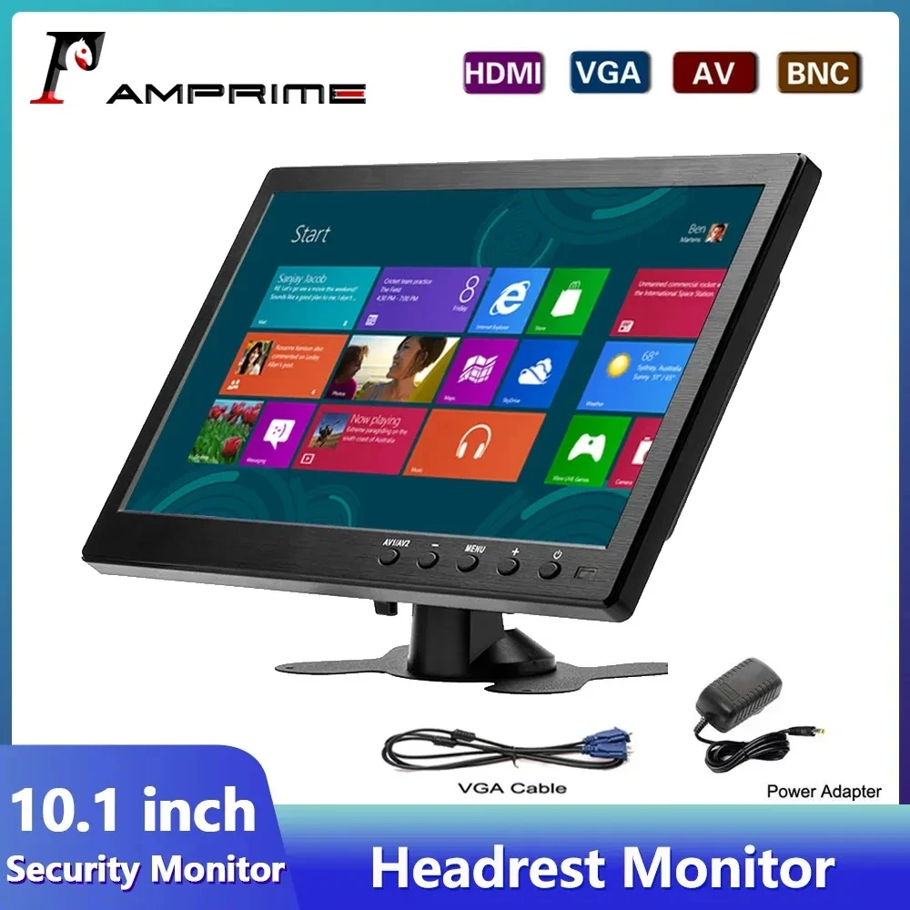 AMPrime-10-1-inch-Car-Monitor-With-HDMI-VGA-for-TV-Computer-Display-LCD ...