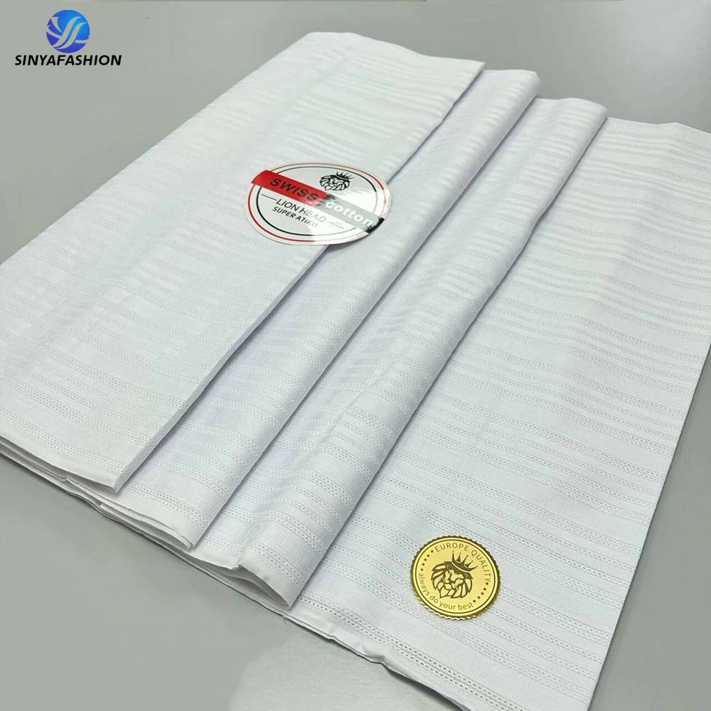 Sinya-White-Swiss-Cotton-Super-Atiku-Fabric-High-Quality-Brocade-Guinea ...