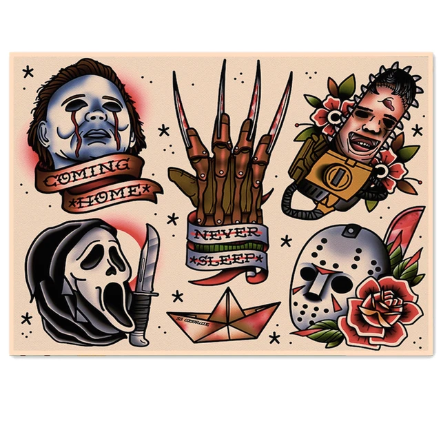 Horror Tattoo Stencils