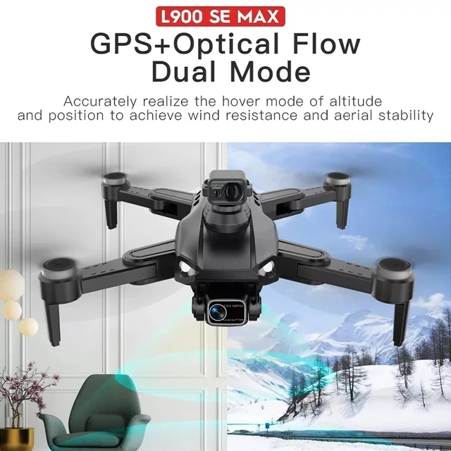 L900 Pro SE MAX GPS Drone 4K Professional Dual HD Camera 5G FPV 360° Obstacle Avoidance ...