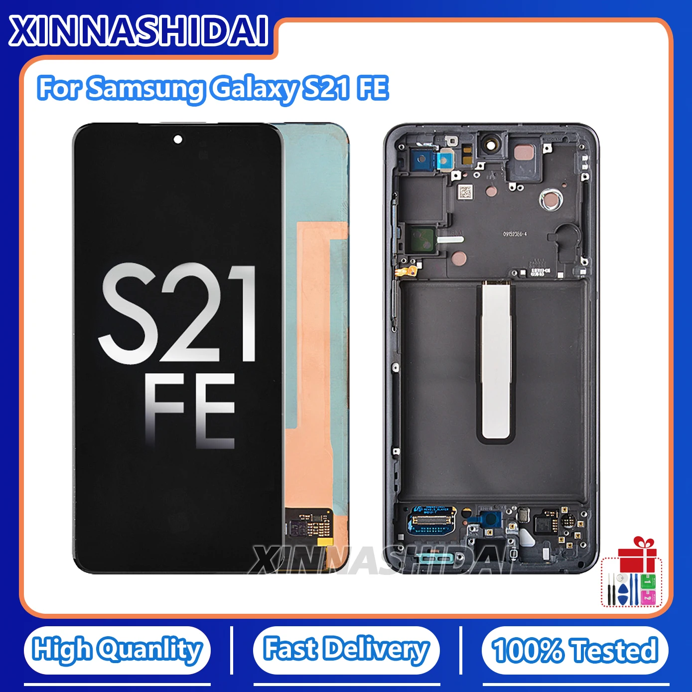 AMOLED-S21FE-For-Samsung-Galaxy-S21-FE-5G-G990-G990B-G990U-G990B-DS ...