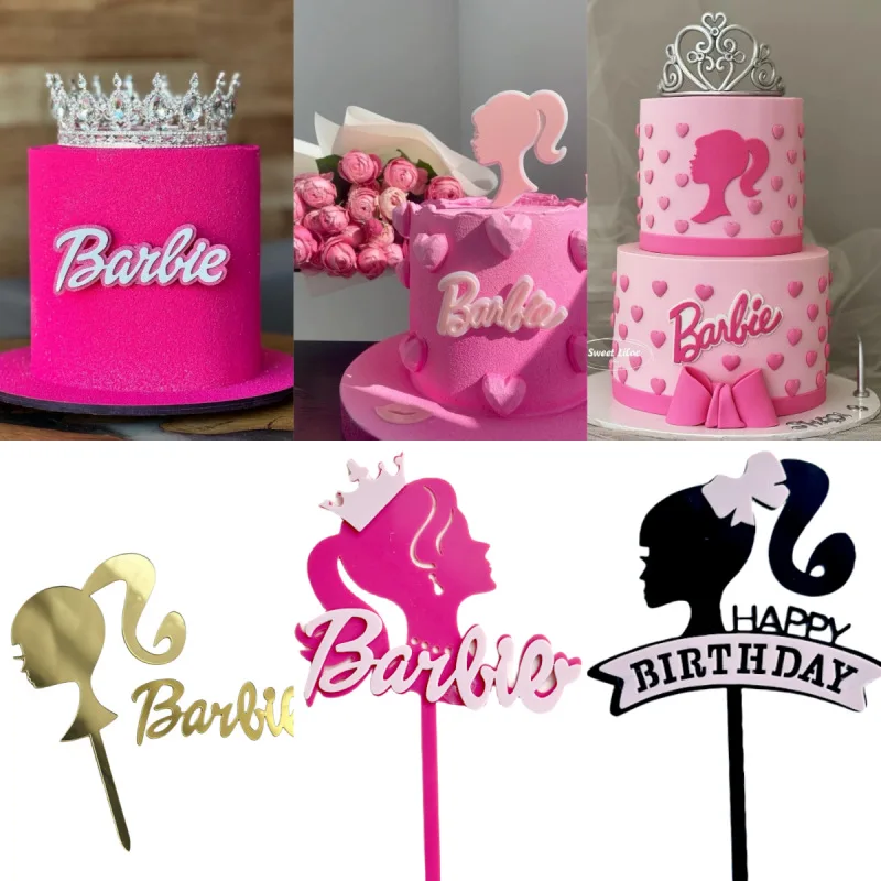 Barbie-Birthday-Cake-Decoration-Cute-Sweet-Princess-Party-Supplies ...