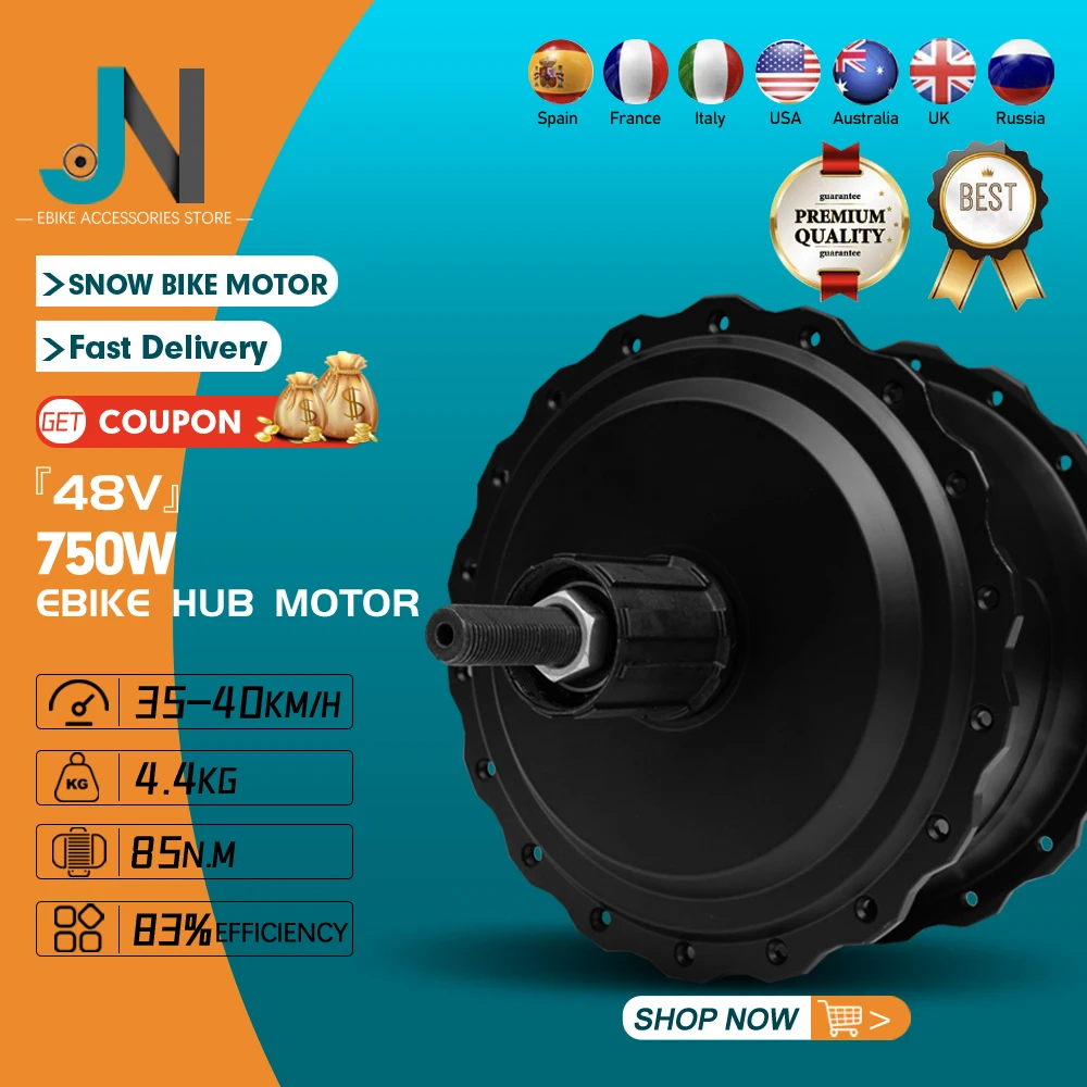 MXUS-Brand-Motor-48V-750W-Ebike-Fat-Tire-Motor-Dropout-170mm-Brushless ...