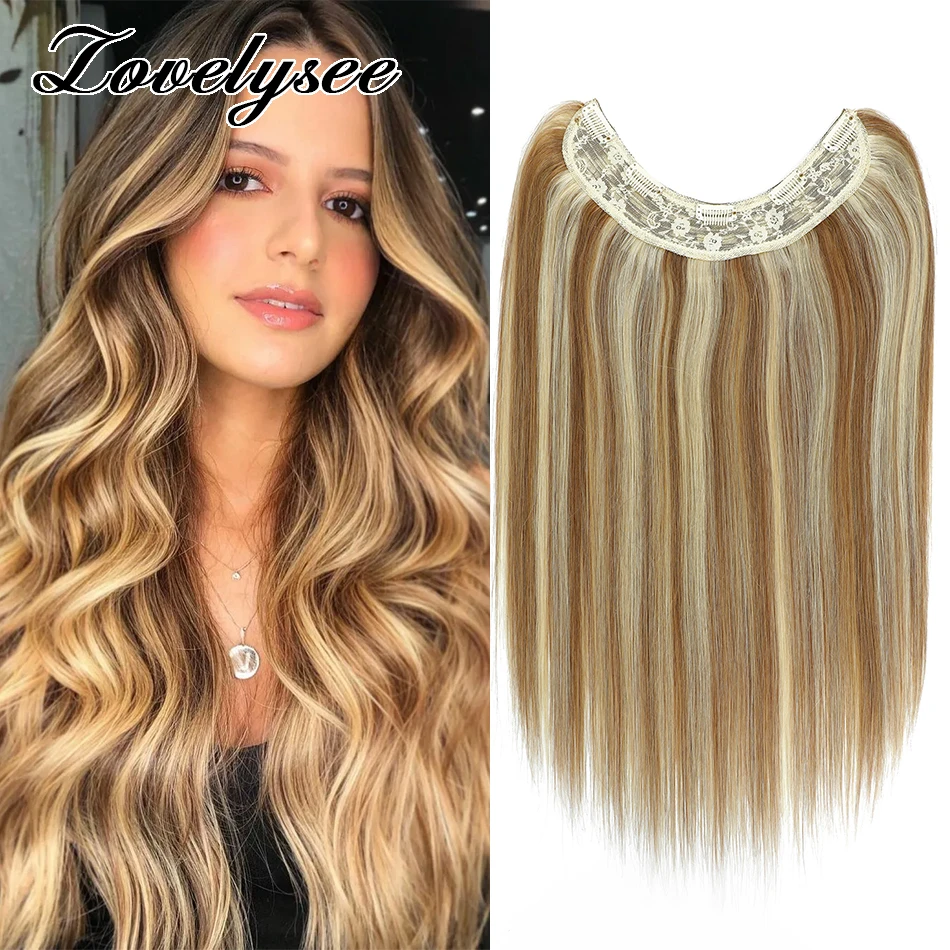 14-28-V-shaped-Clip-in-Human-Hair-Extension-Long-Straight-Nature-Color ...