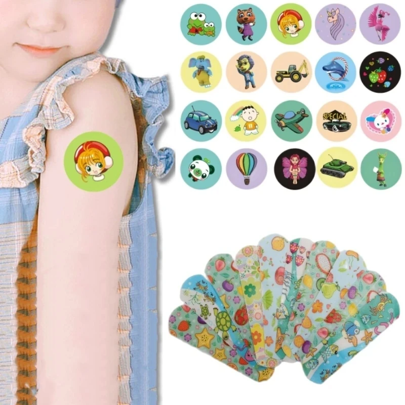 20-100Pcs-Kids-Children-Round-Band-Aid-Vaccinum-Syringe-Injection ...