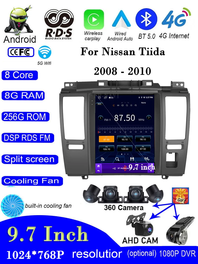 9-7-Inch-IPS-DSP-For-Nissan-Tiida-2008-2010-4G-WIFI-Android-14-Car ...