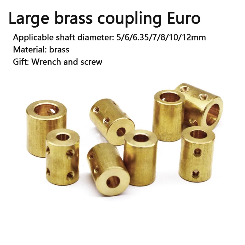 Brass-coupling-coupled-shaft-transmission-cylindrical-pure-copper-motor ...