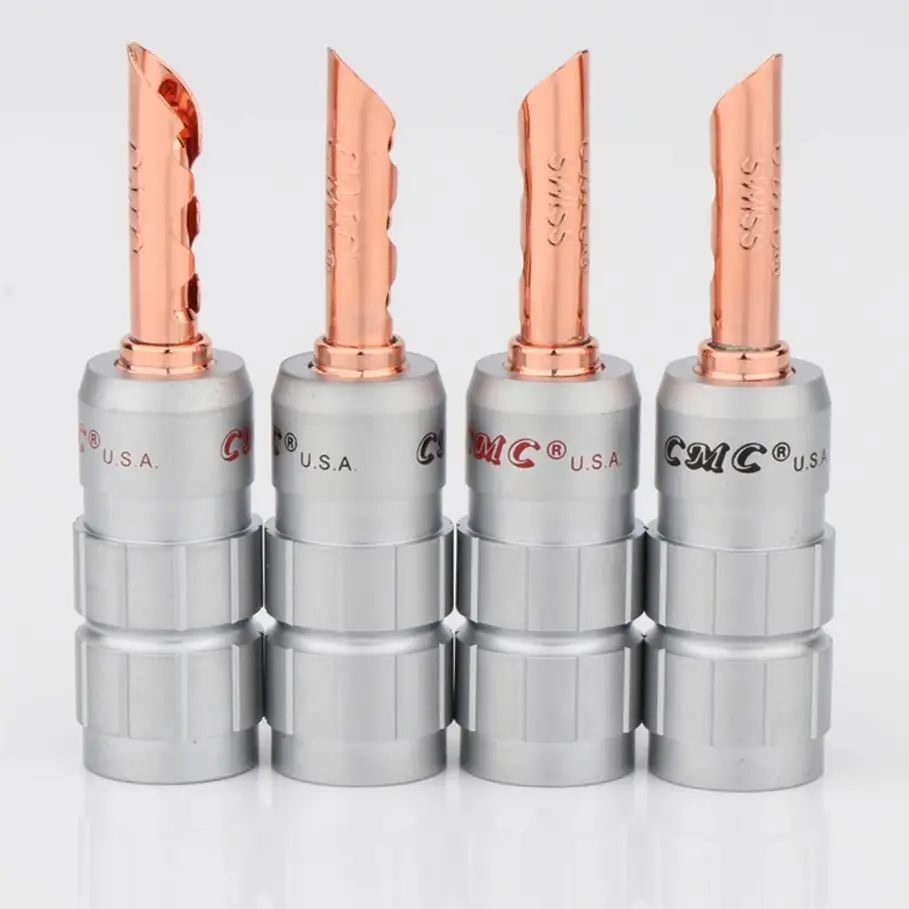 CMC-Hifi-BFA-Male-Plug-Red-Copper-Banana-Plug-Hi-end-Banana-Jack-No ...