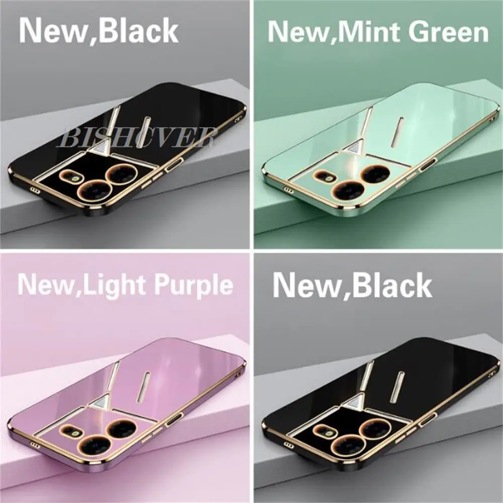 Luxury Square Plating Phone Case For Tecno Pova 5 Pro 5Pro LH8n 6.78 ...