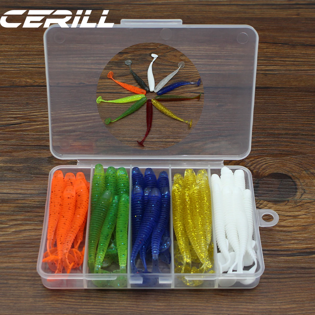 Ceril-se-uelo-de-pesca-suave-50-piezas-kit-60mm-75mm-cebo-de-gusano ...