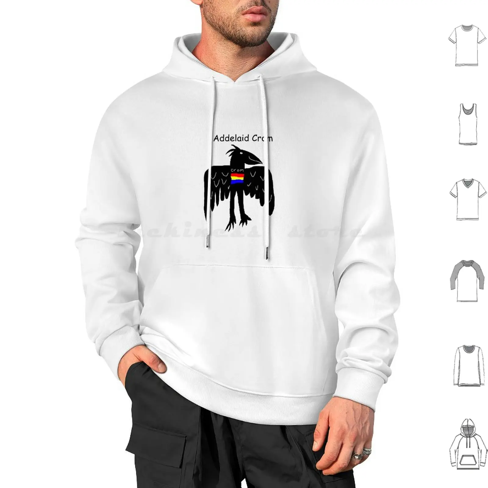 Addelaid-Crom-Hoodies-Long-Sleeve-Afl-Crows-Adelaide-Crows-Football ...