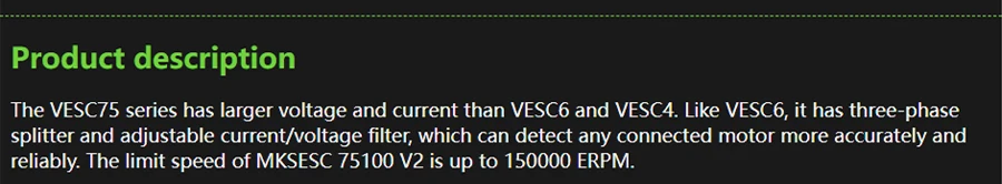 Makerbase VESC 75100 V2 84V 100A With Alu PCB Based on VESC For ...